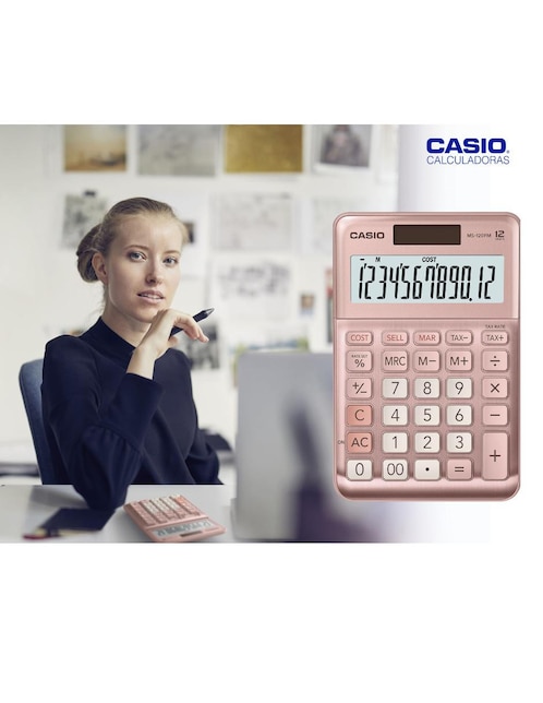Calculadora de escritorio Casio MS-120FM-PK-W-DP 3